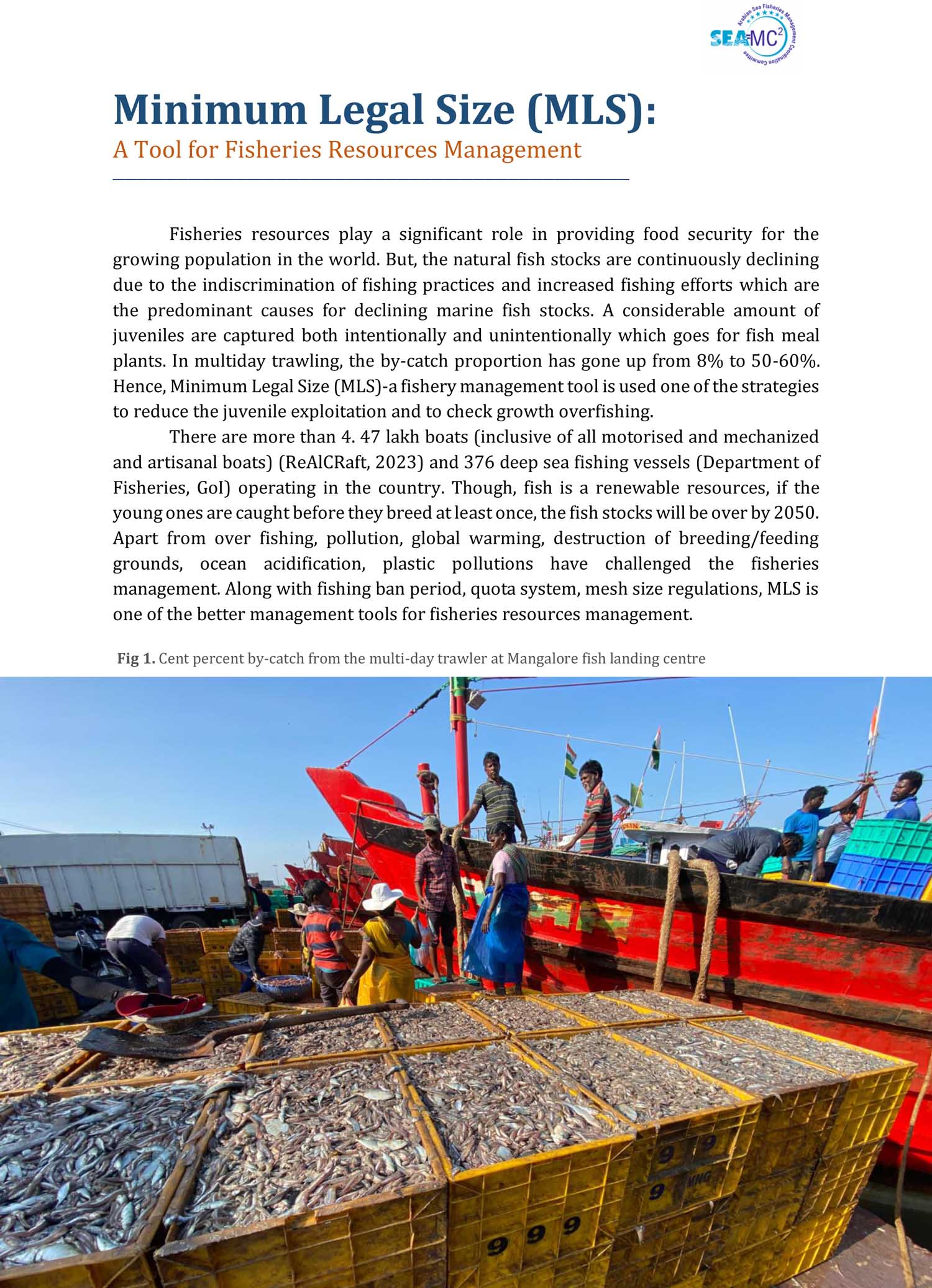 Minimum Legal Size (MLS): A Tool for Fisheries Resources Management ...